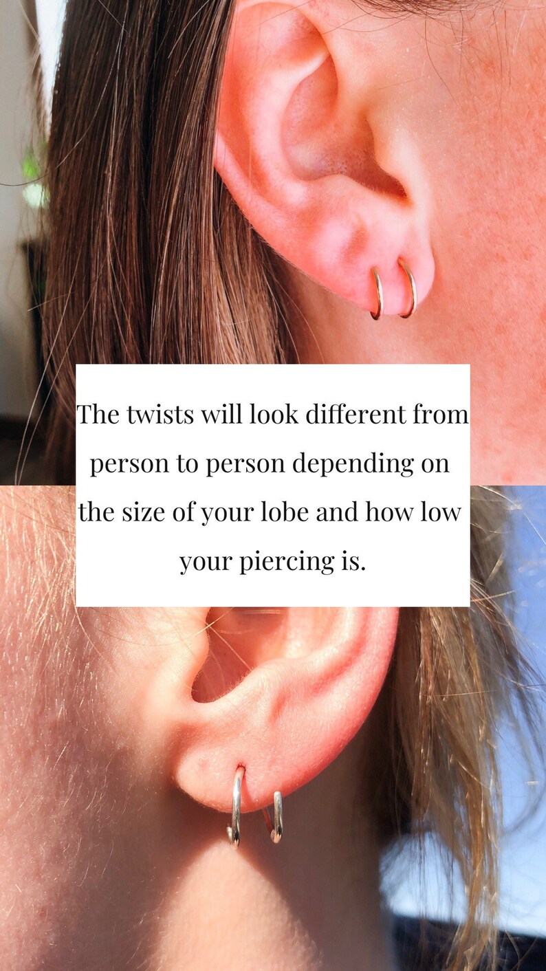 Spiral earrings twist earrings backless earrings minimalist | Etsy