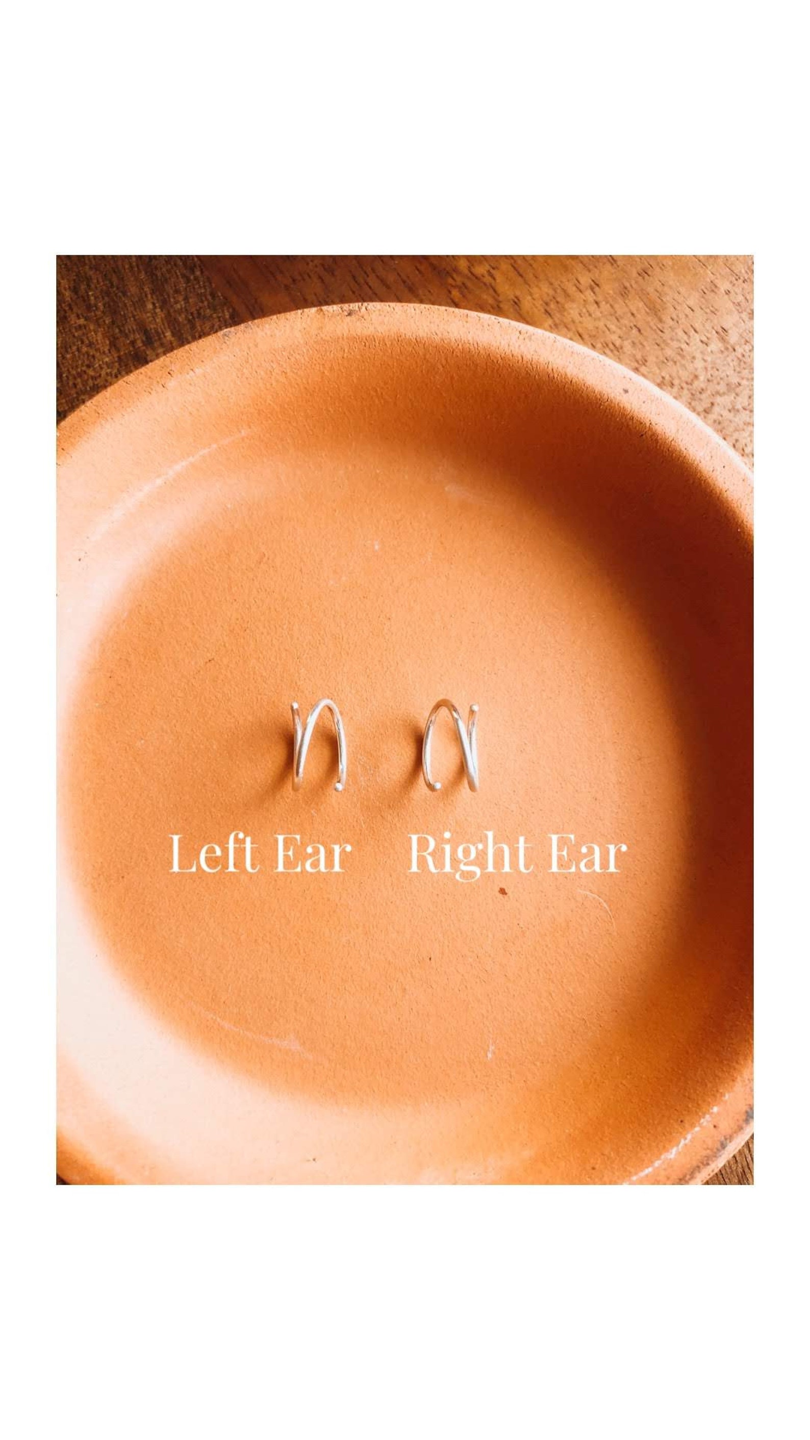 Spiral Earrings Twist Earrings Backless Earrings Minimalist - Etsy