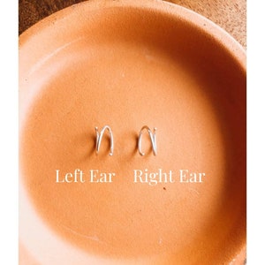 Spiral Earrings Twist Earrings Backless Earrings Minimalist - Etsy