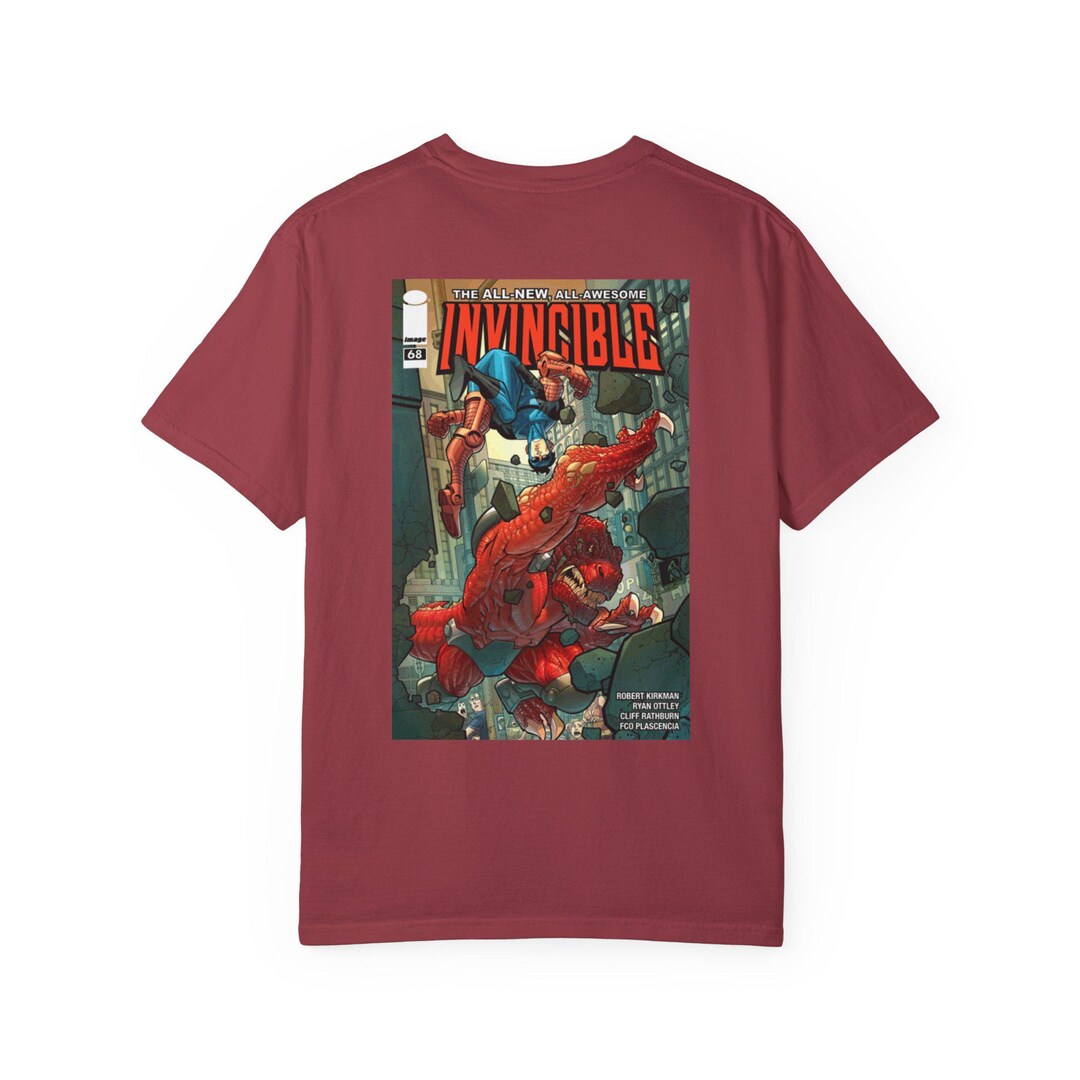 Invincible Dinosaurus Comic T-shirt - Unique Graphic Tee for Comic ...