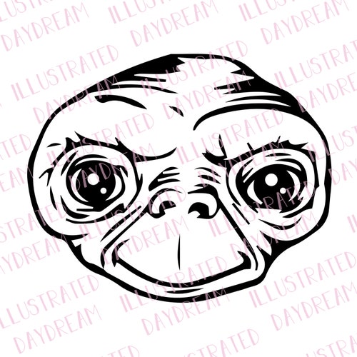 E.T. the Extra-terrestrial Svg ET Movie T-shirt SVG File | Etsy