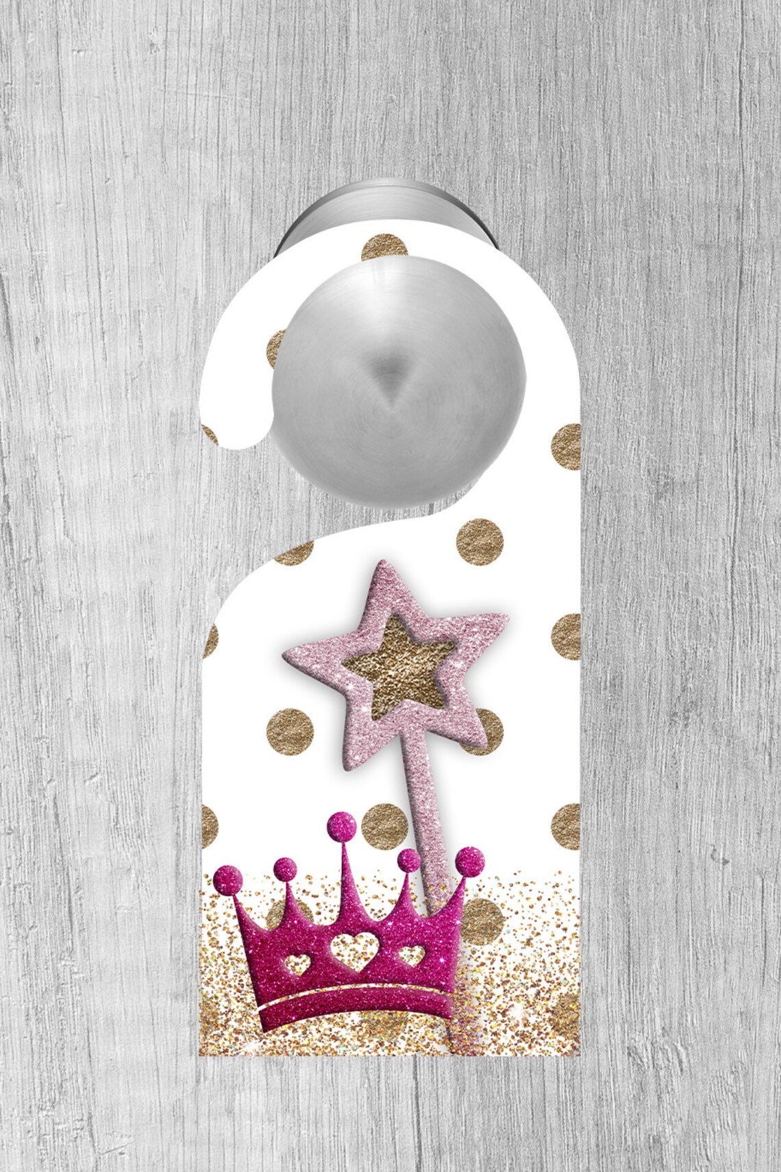 Door Knob Hanger Bedroom Door Sign Princess Personalize Design | Etsy
