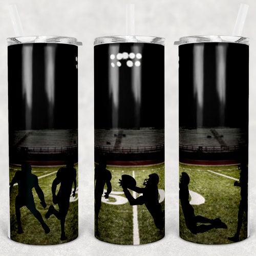 20 Oz Skinny Tumbler Football Blank for Name Field Leather - Etsy
