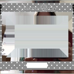 Glass Frame Bundle Sublimation Designs Welcome Baby Design Bundle for ...
