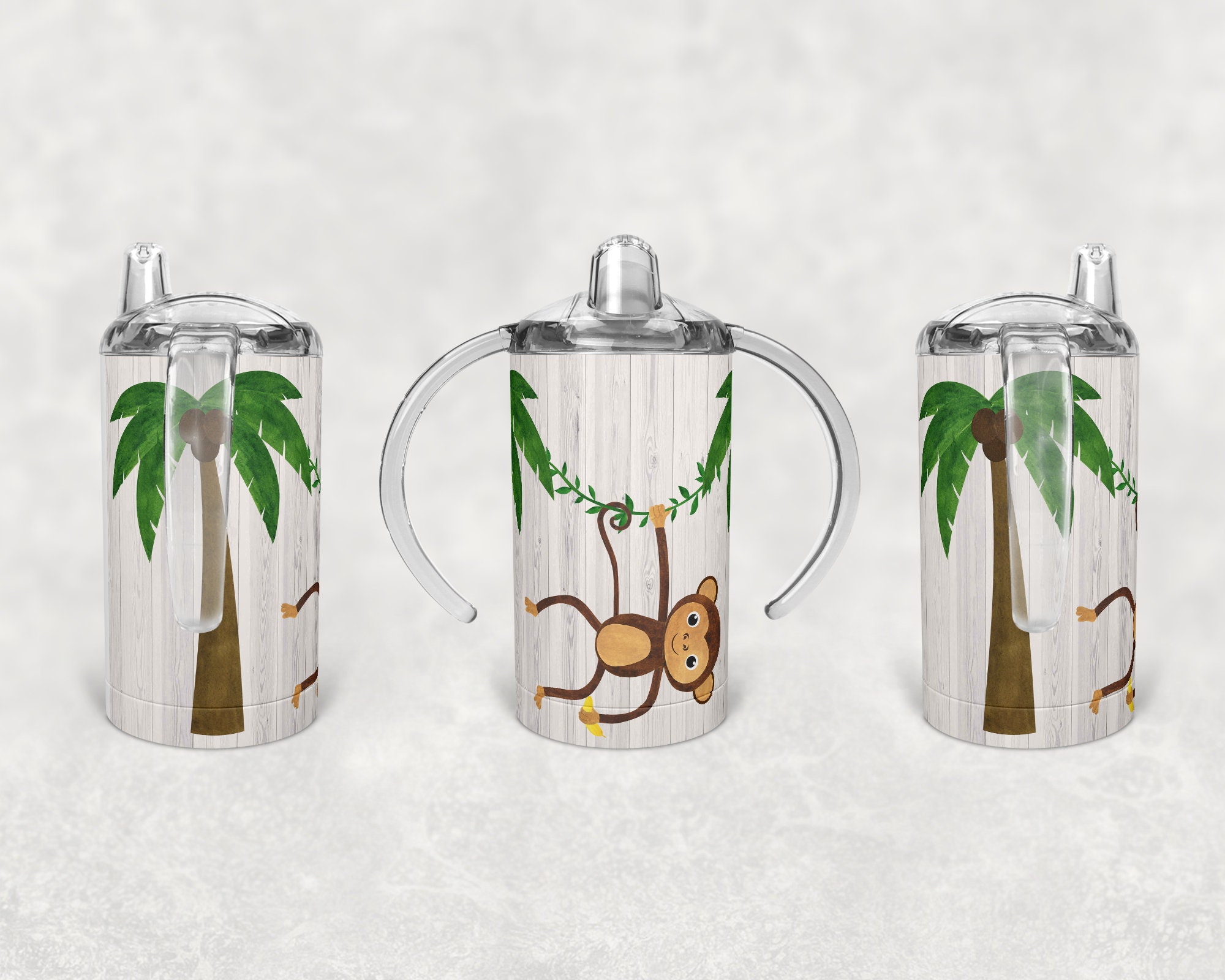 Sublimación Straight Sippy Cup Monkey Digital Design PNG | Etsy
