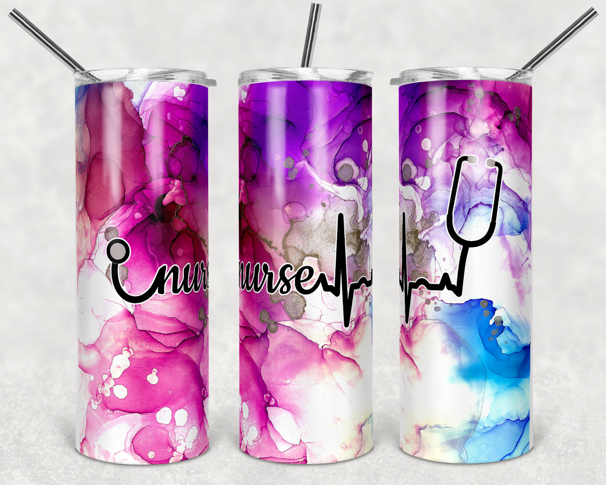 Sublimation tumbler digital design Art & Collectibles Drawing ...