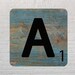 Rustic Blue Color Alphabet Scrabble Tiles Sized at 6 Can - Etsy