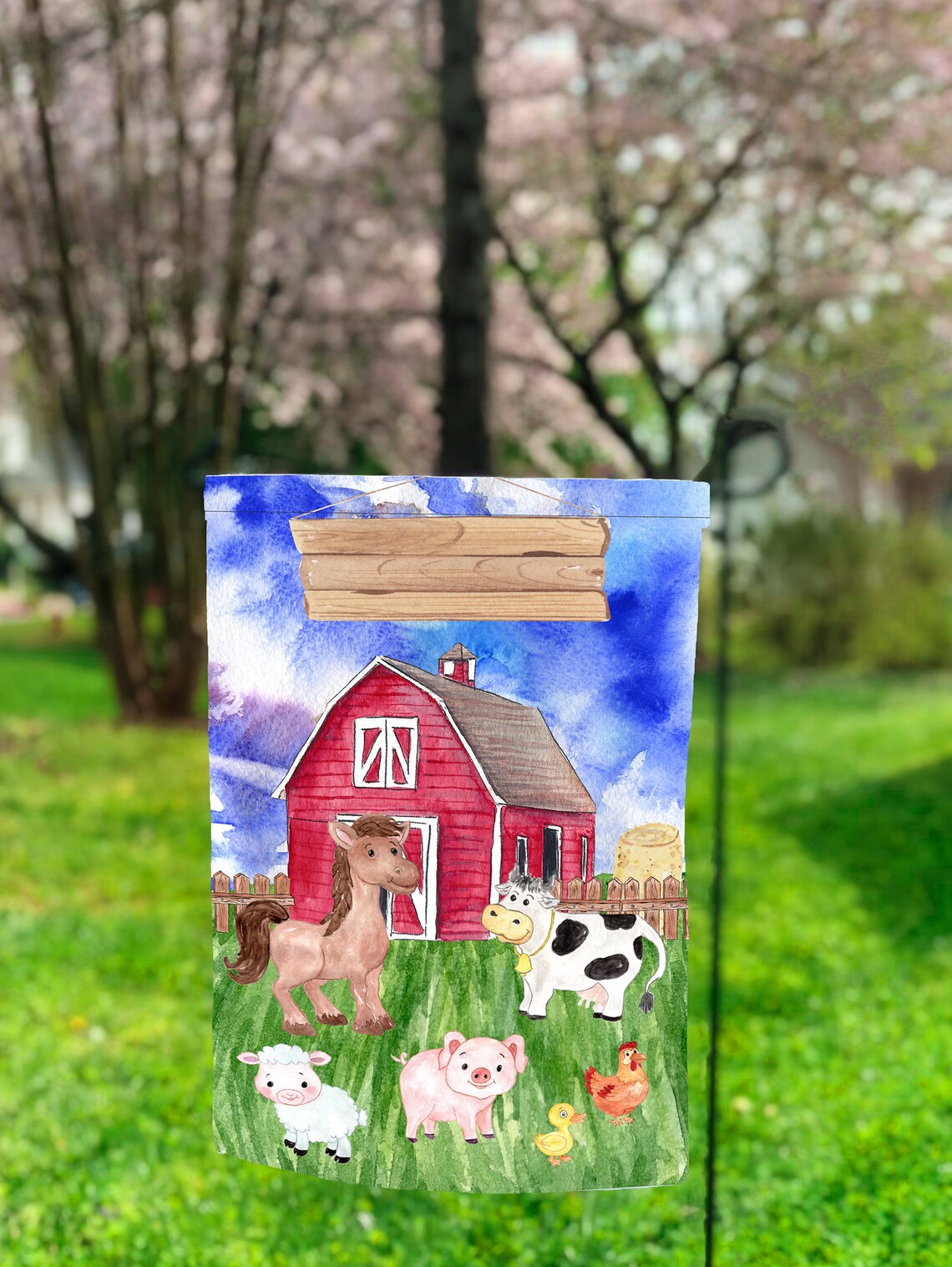 Sublimation Garden Flag Farm Blank Wood Sign to Personalize - Etsy