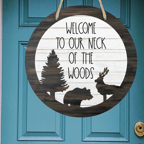 Welcome to Our Neck of the Woods - Etsy