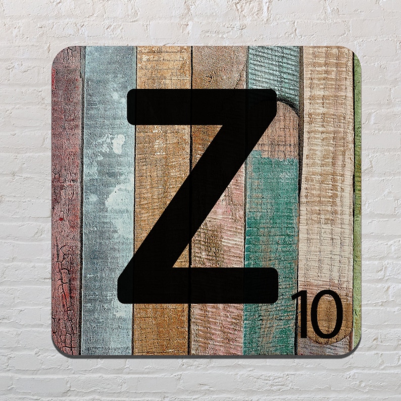 Multi Colored Faux Wood Slat Scrabble Tiles Sized at 6 - Etsy