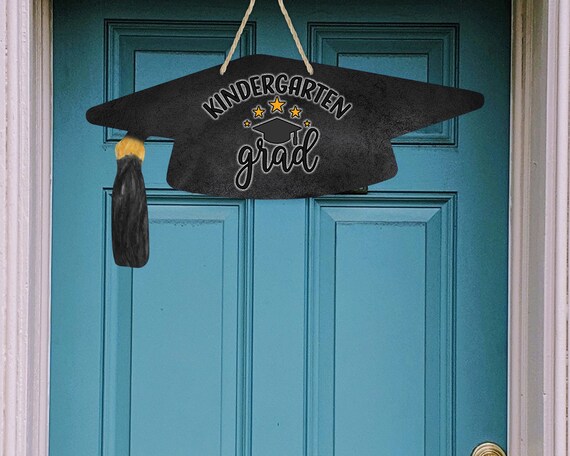 Graduation Cap Door Hanger Sublimation Kindergarten Grad | Etsy