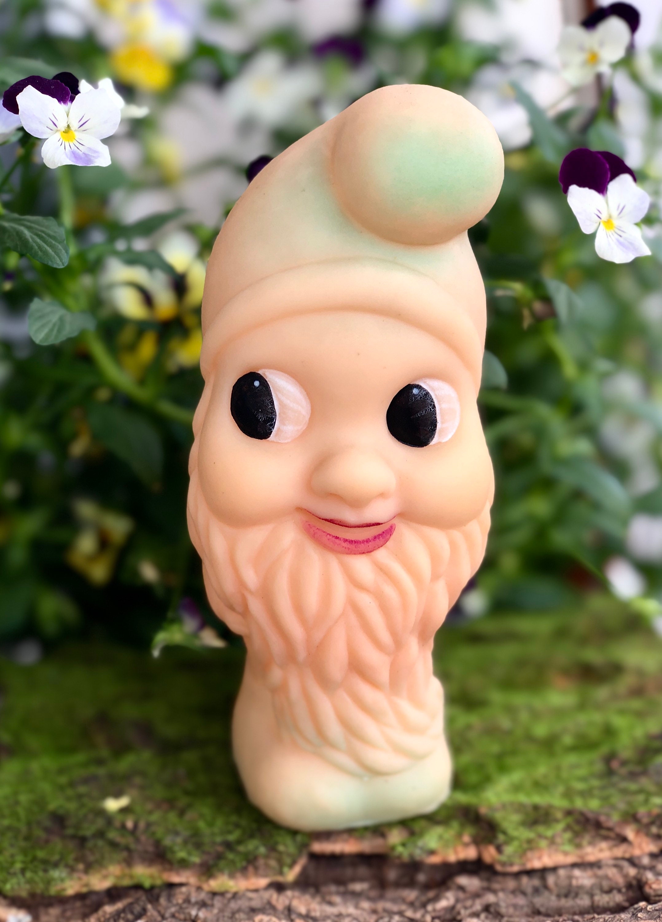 Vintage rubber gnome. Made in USSR. Russian old toy. Soviet | Etsy