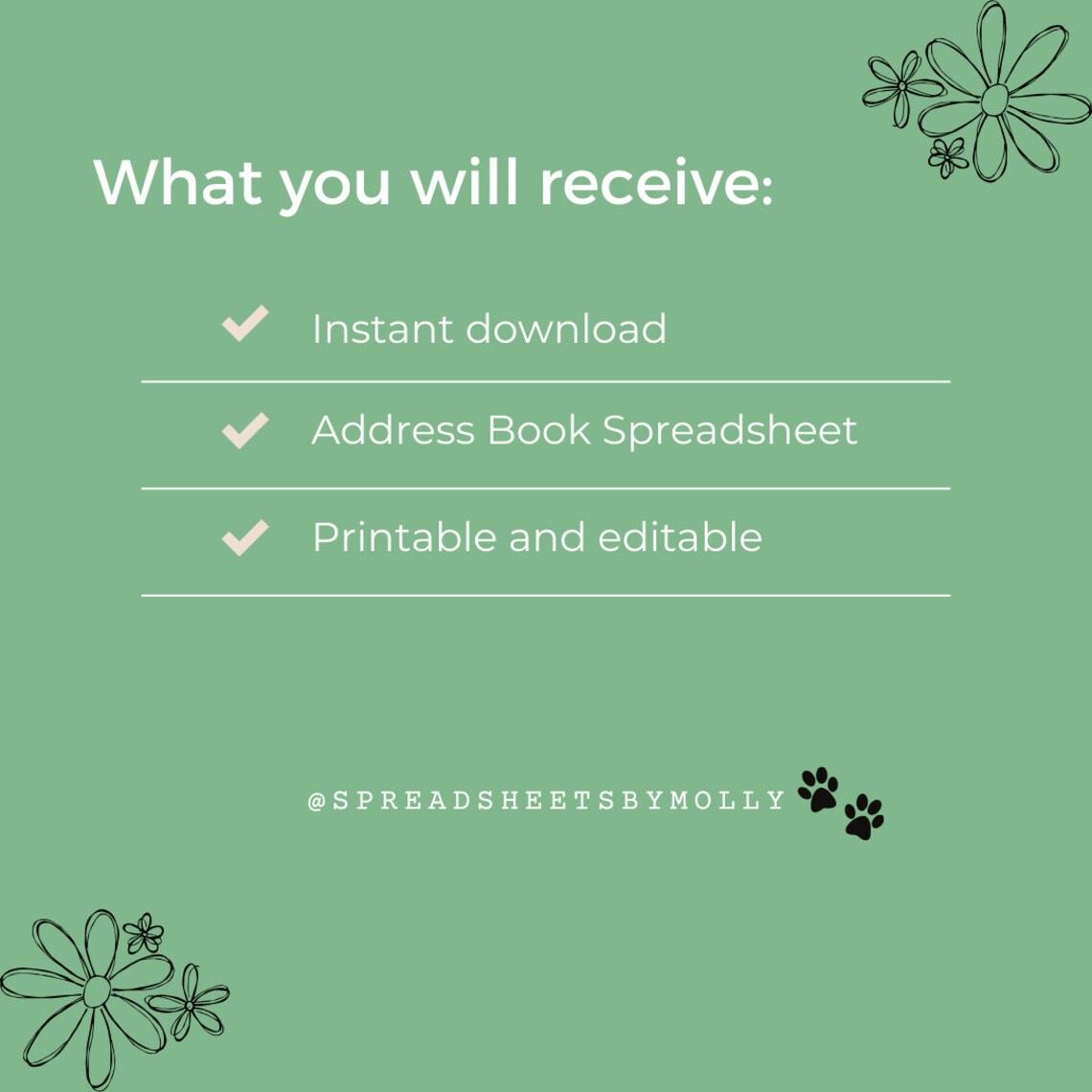 Address Book Template Download Excel Spreadsheet Template for Small ...