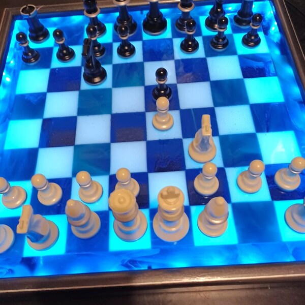 Glass Chess Set - Etsy