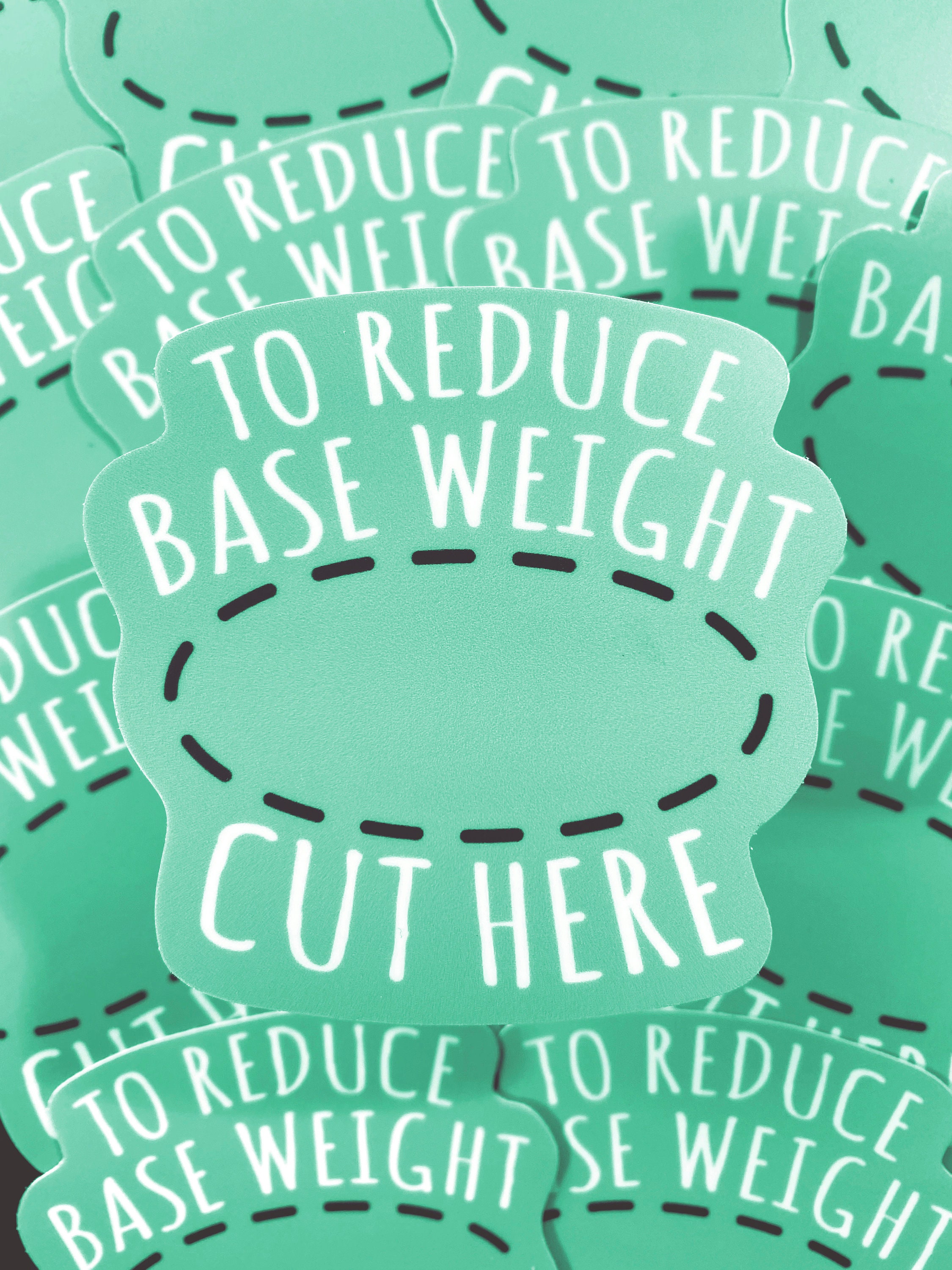 Ultralight Vinyl Sticker for Camping Hiking Backpacking in - Etsy