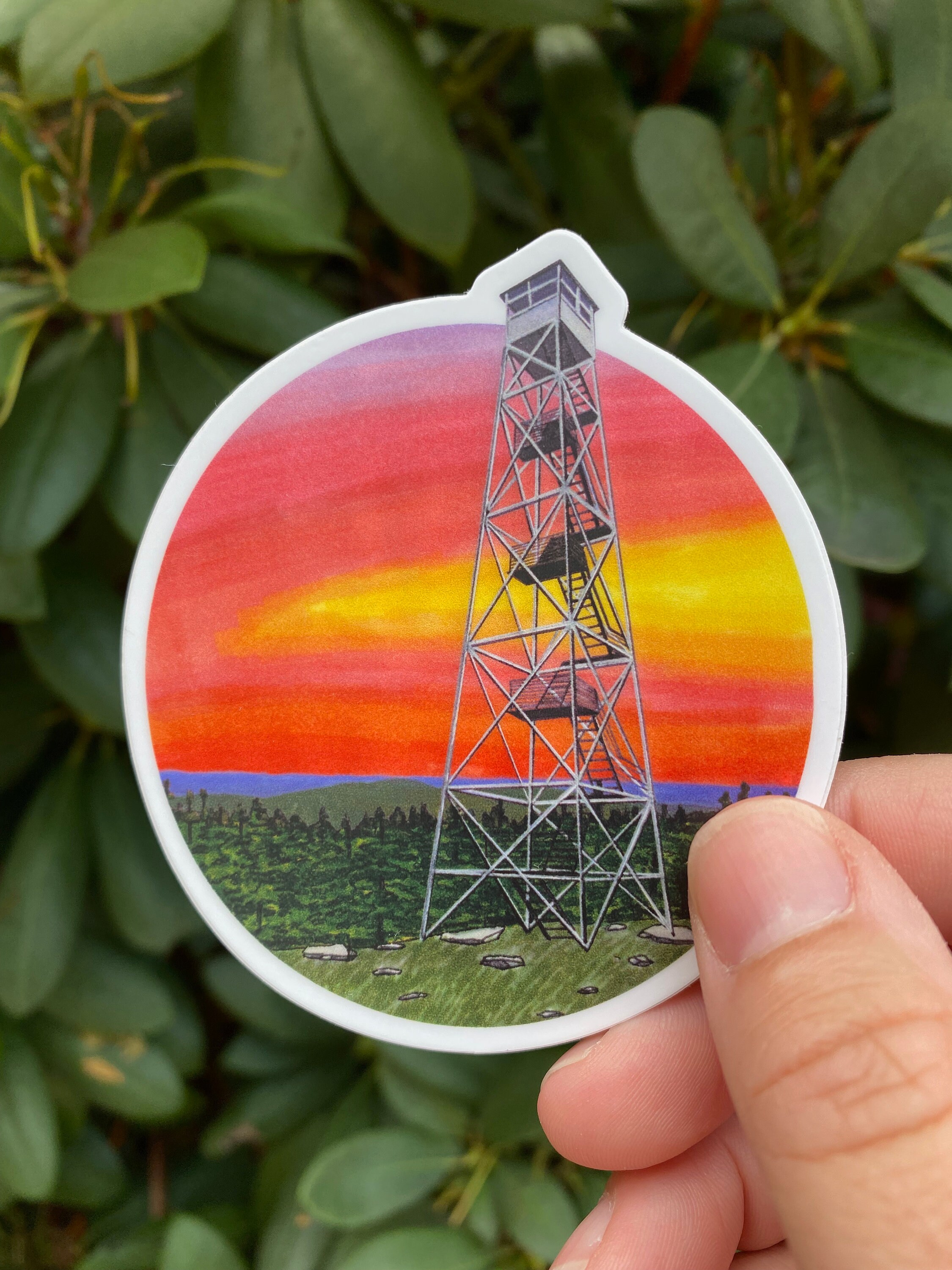 Fire Tower Vinyl Sticker! for Wildlife & Nature Lovers, Hiking, Camping ...