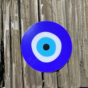 Evil Eye Clear Vinyl Sticker! Weatherproof Vinyl Sticker! - Etsy