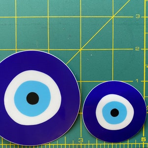 Evil Eye Clear Vinyl Sticker! Weatherproof Vinyl Sticker! - Etsy