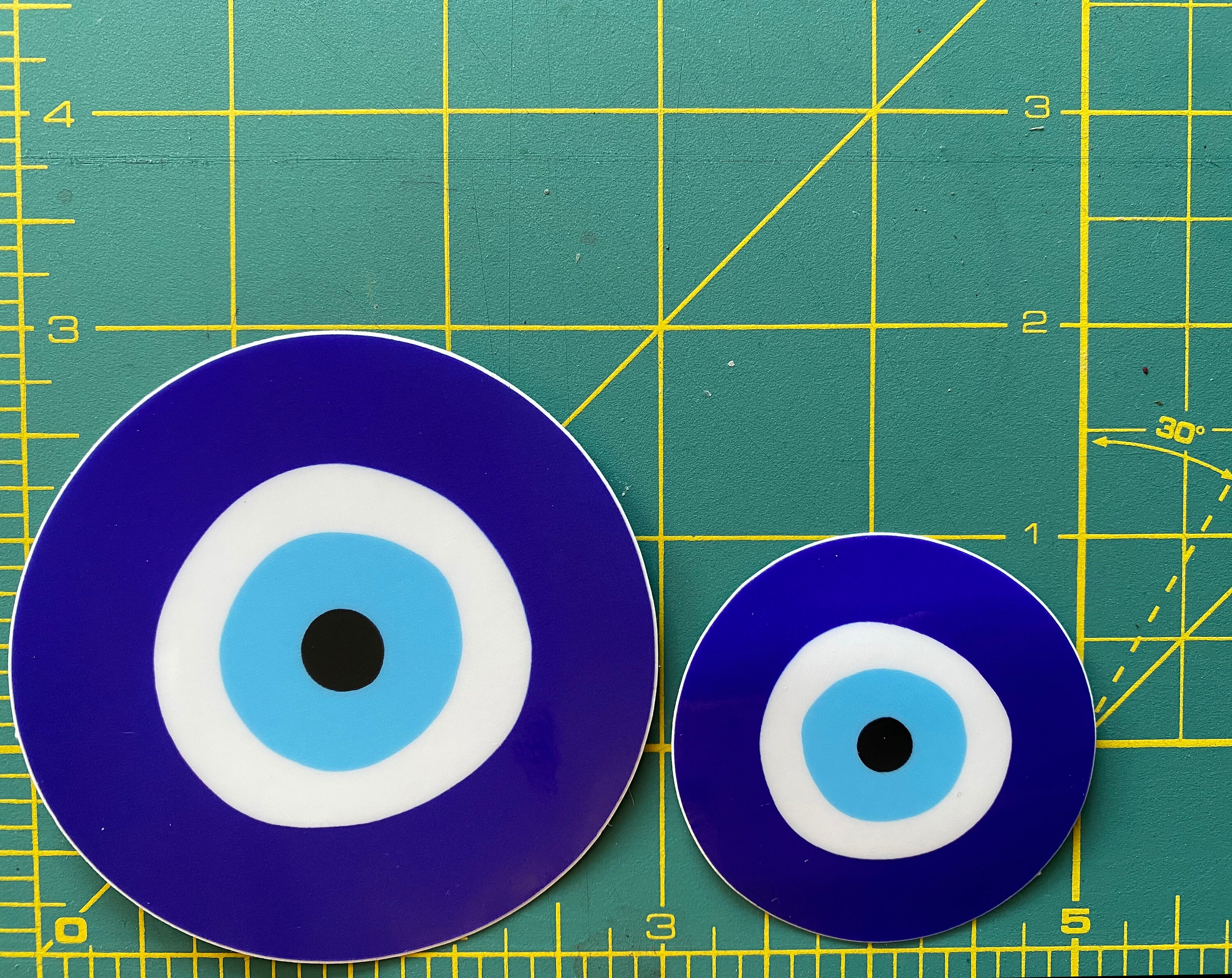 Evil Eye Clear Vinyl Sticker Weatherproof Vinyl Sticker - Etsy