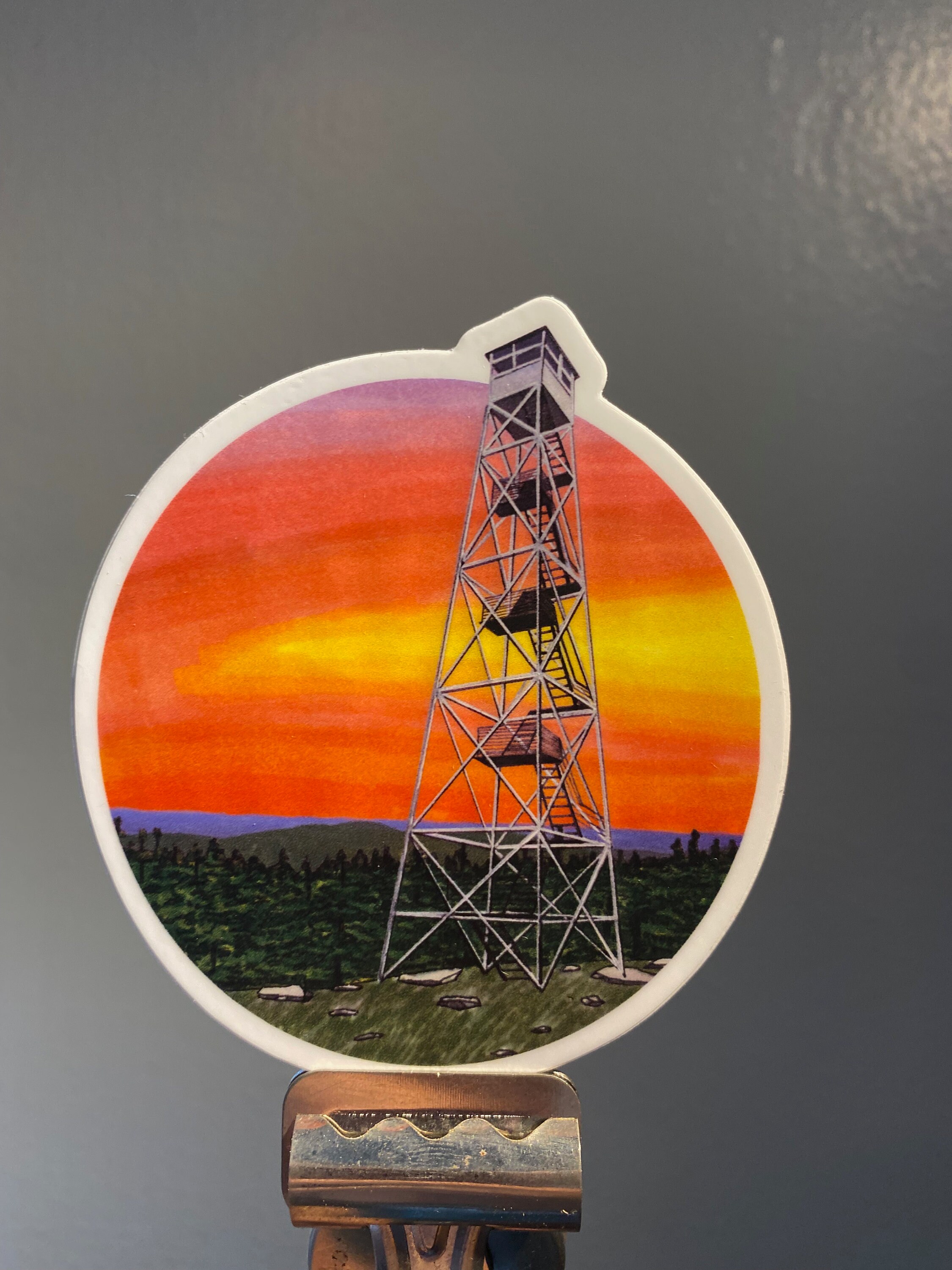 Fire Tower Vinyl Sticker! for Wildlife & Nature Lovers, Hiking, Camping ...