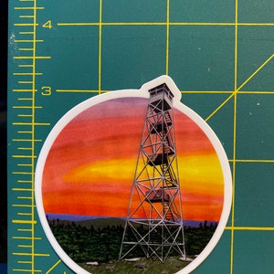 Fire Tower Vinyl Sticker! for Wildlife & Nature Lovers, Hiking, Camping ...