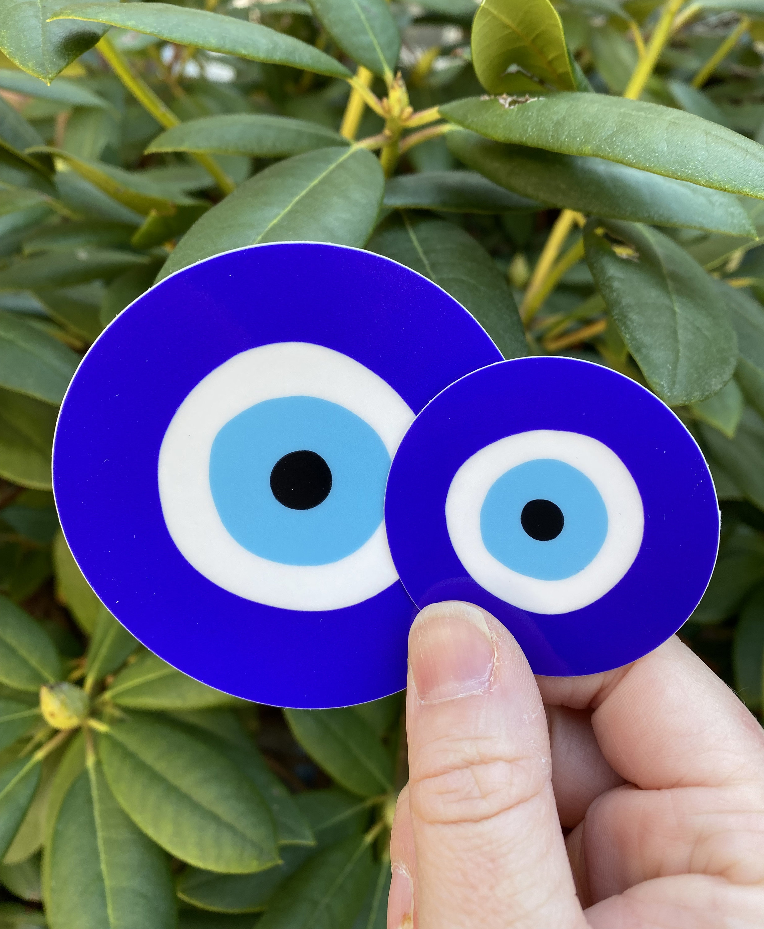 Evil Eye Clear Vinyl Sticker Weatherproof Vinyl Sticker - Etsy