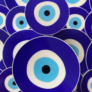 Evil Eye Clear Vinyl Sticker! Weatherproof Vinyl Sticker! - Etsy