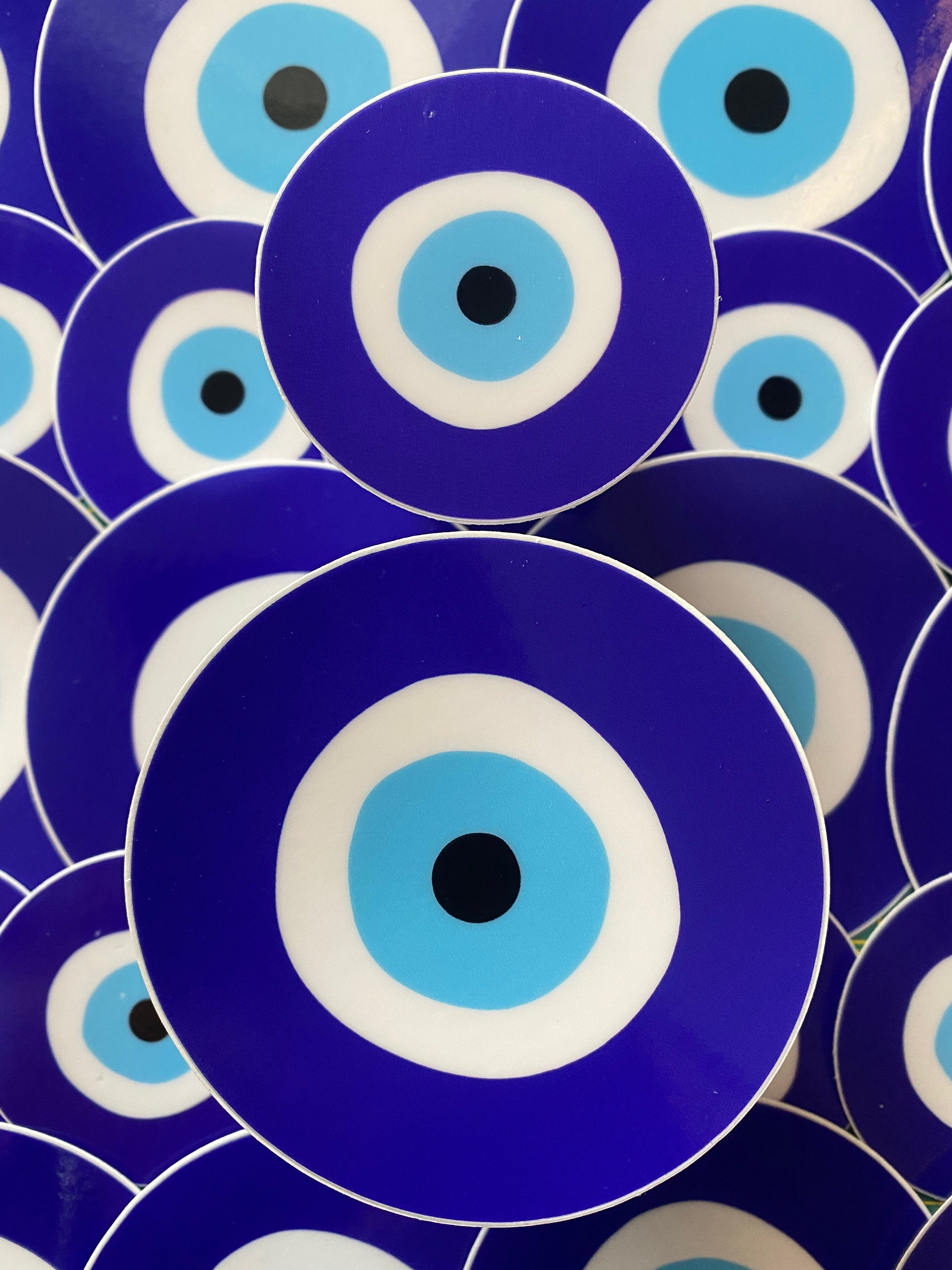 Evil Eye Clear Vinyl Sticker Weatherproof Vinyl Sticker - Etsy