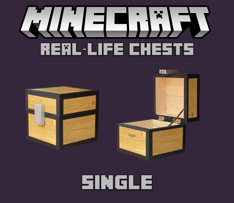 Minecraft Chest: Single & Double - Etsy