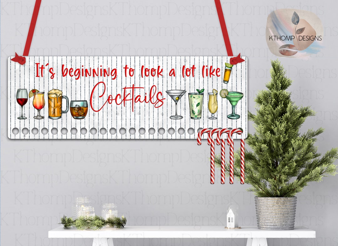 It's Beginning to Look A Lot Like Cocktails Mixed Drinks Christmas ...