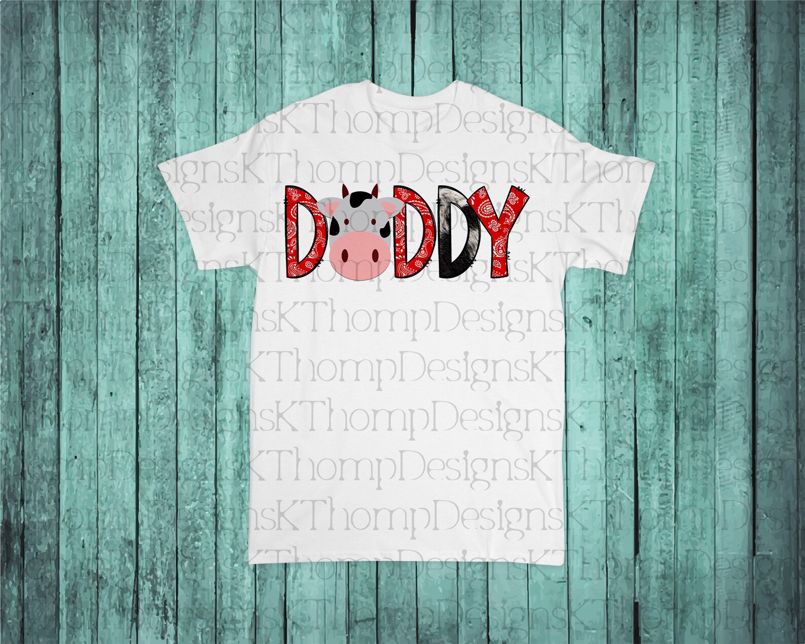 Daddy Cow Design Digital Download 300 DPI Sublimation | Etsy