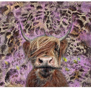 Cheetah Cow Pink 20oz Skinny Sublimation Tumbler Design - Etsy