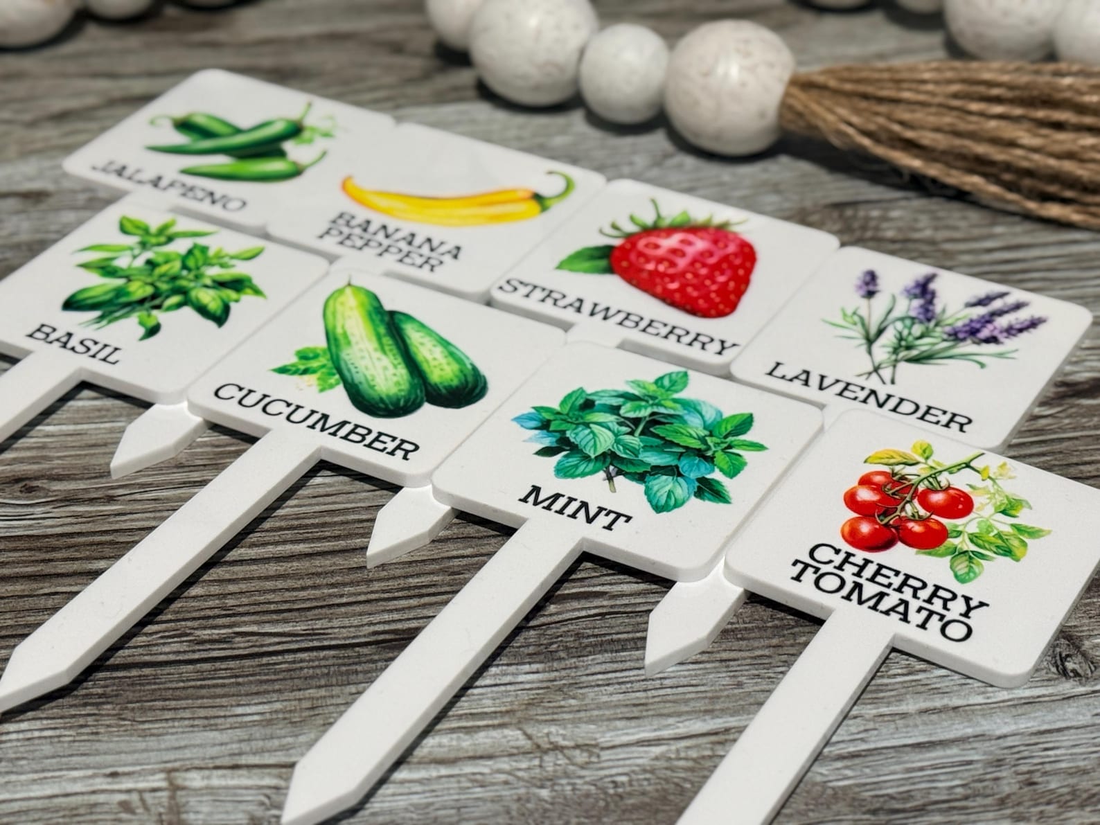 Botanical Garden Plant Stakes — Herb, Vegetable & Fruit Markers - Etsy