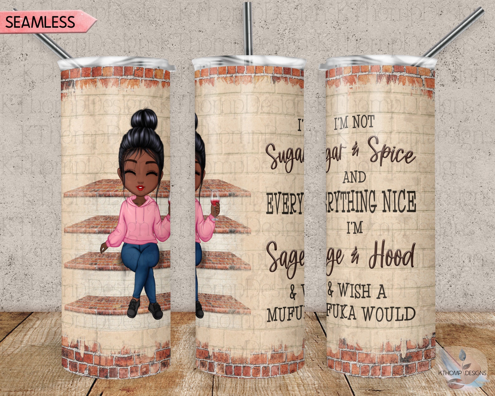 I'm Not Sugar & Spice Wish A Mufuka Would Design 20oz - Etsy