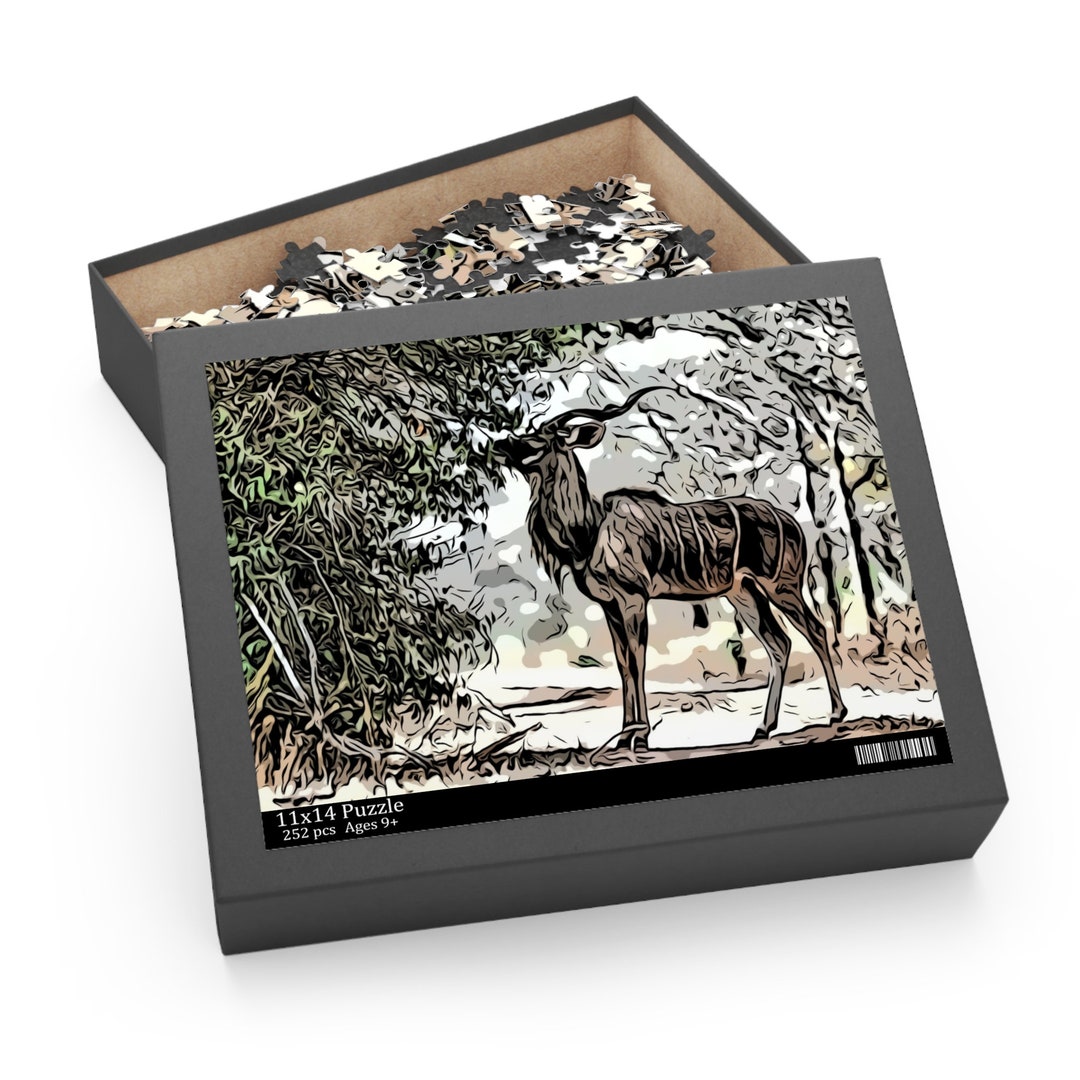 Kudu Antelope Puzzle African Wildlife Safari Travel Animal - Etsy