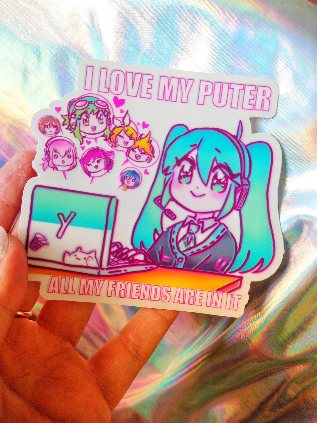 I Love My Puter All My Friends Are in It - Etsy