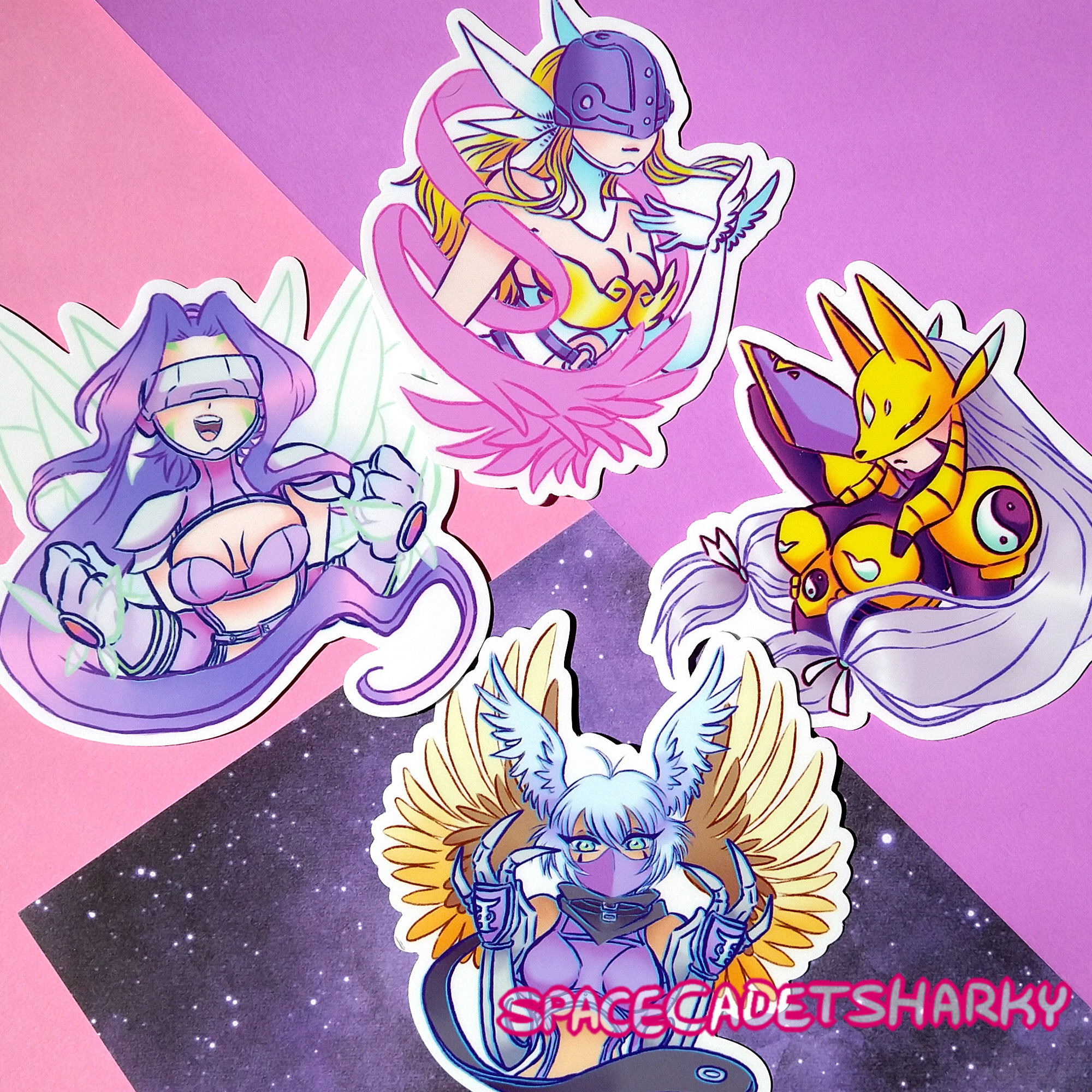 Digimon Babes Angewomon Sakuyamon Kazemon Zephyrmon | Etsy