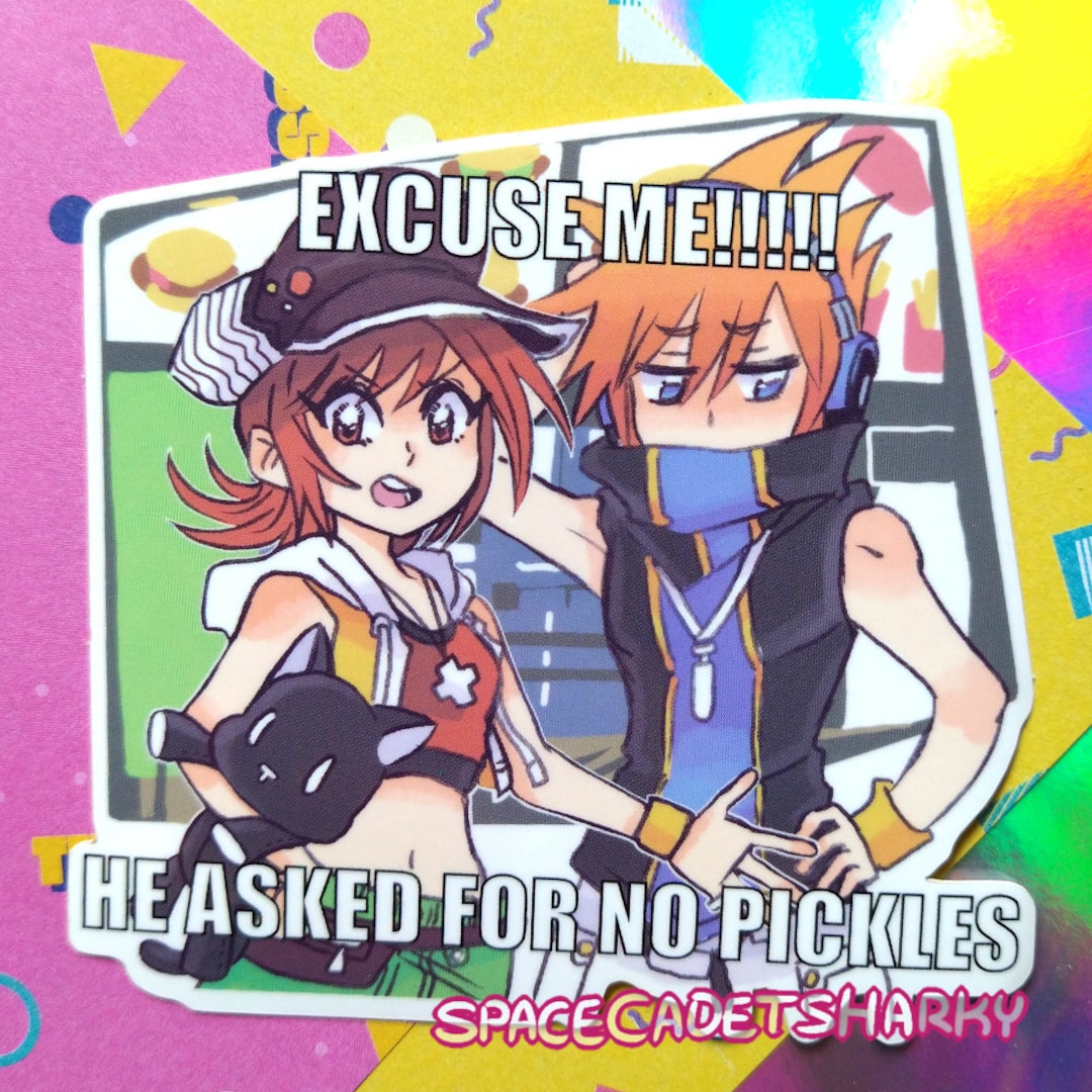 Twewy Vinyl Sticker Shiki Neku Meme - Etsy