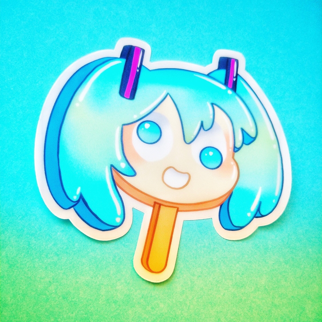 Messed up Popsicle Ice Cream Meme Clear Vinyl Sticker Weatherproof ...