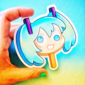 Messed up Popsicle Ice Cream Meme Clear Vinyl Sticker Weatherproof ...