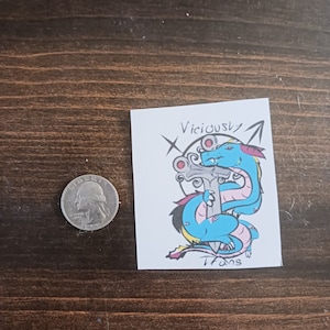 Trans Dragon Vicious Sticker Decal Sword Lgbt Lgbtqia - Etsy