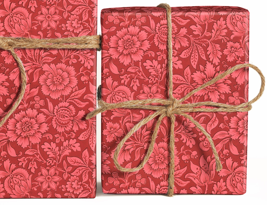 Vintage 19th Century Pattern Wrapping Paper, Vintage Pattern Gift Wrap ...