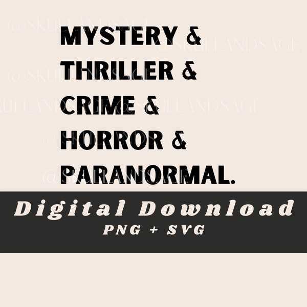 Thriller Book Svg - Etsy