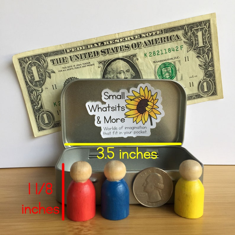 Christmas Nativity Quiet Toy Peg Dolls Tin Box Ready to | Etsy