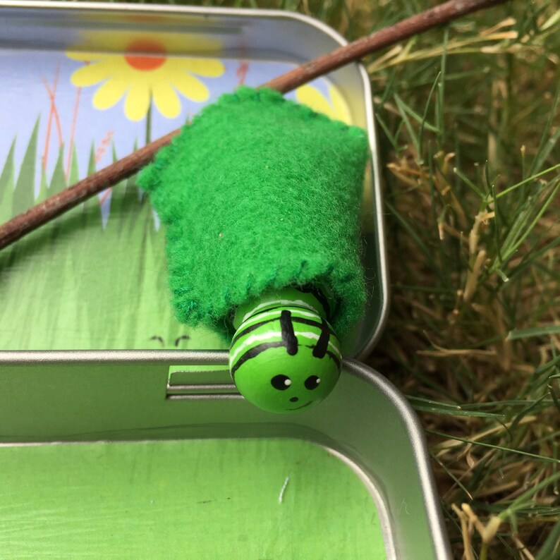 Insect Bug Box Quiet Toy Peg Dolls Stocking Stuffer | Etsy