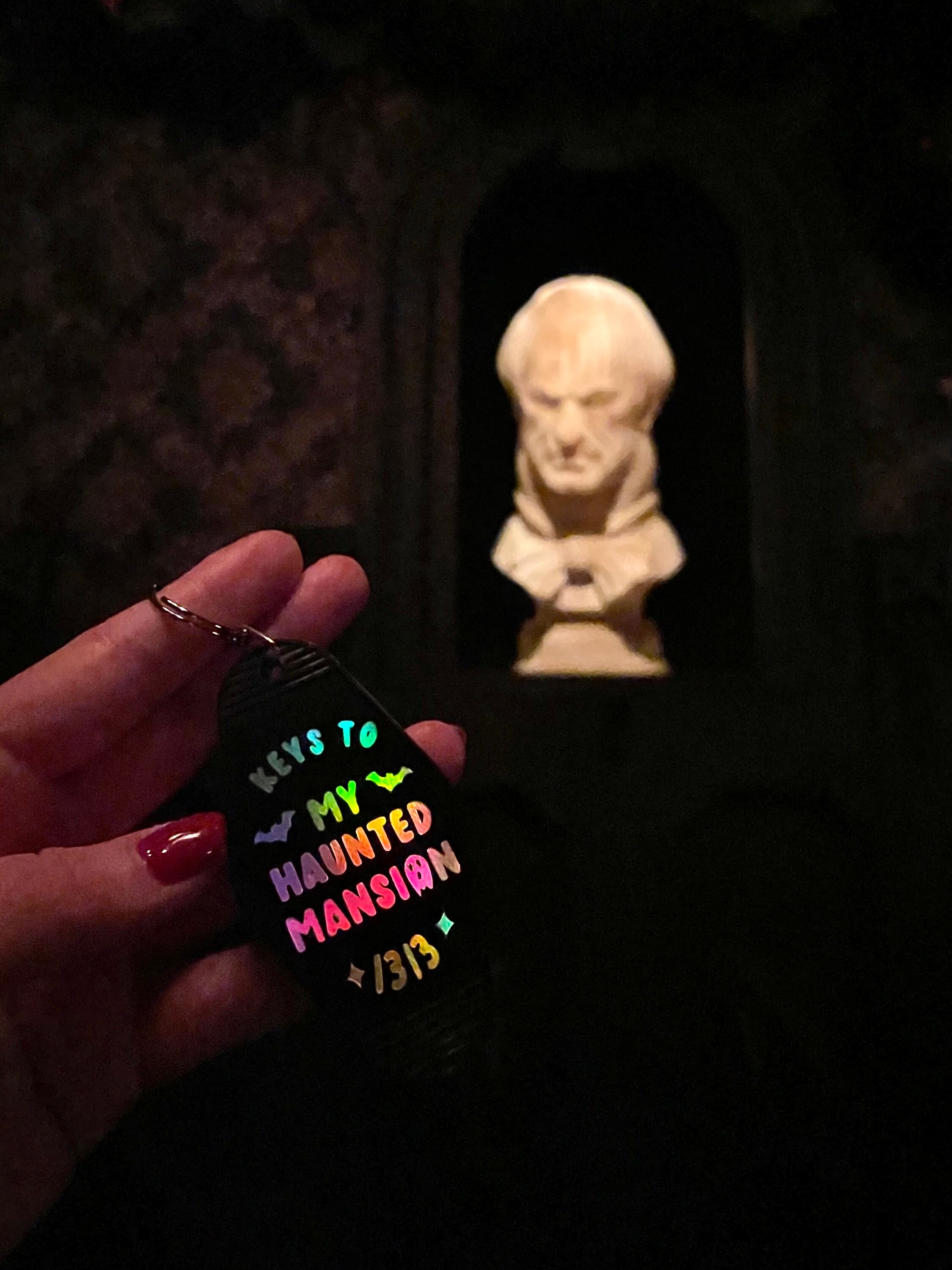 Haunted Mansion Keychain Iridescent - Etsy