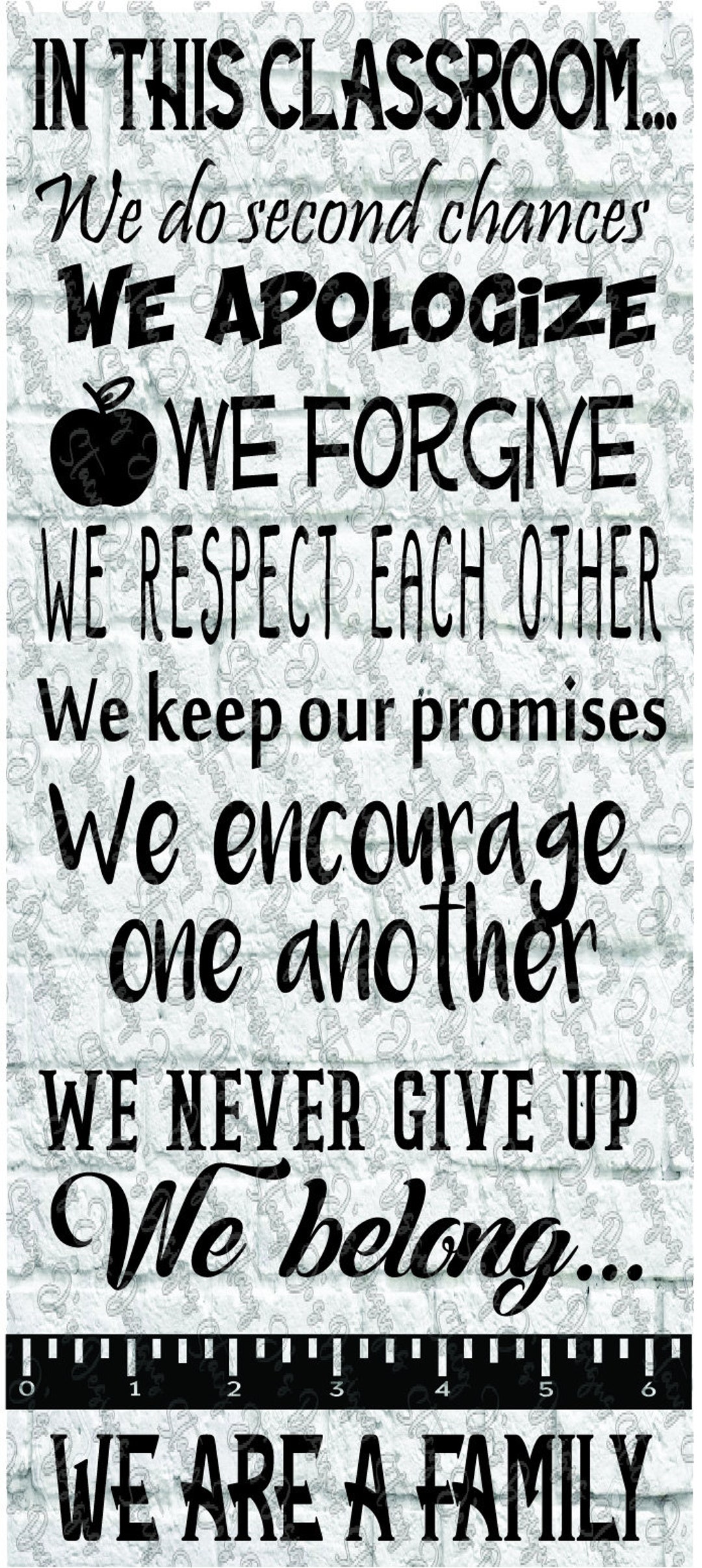 In This Classroom We... Teacher Classroom Sign Cut File SVG Jpeg Dxf ...