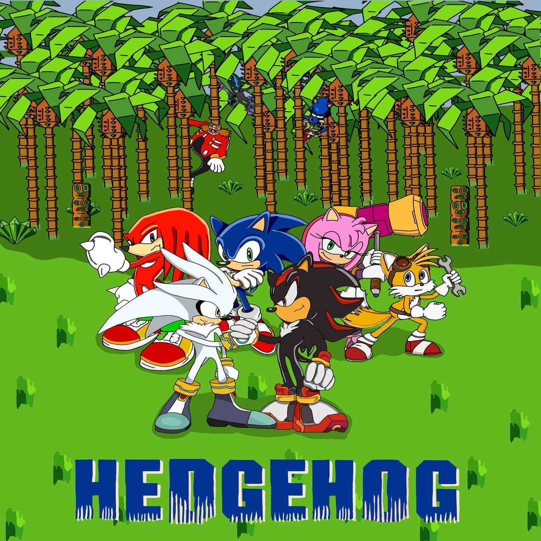 Sonic the Hedgehog & Gang 'Predator' Póster de la película temática ...