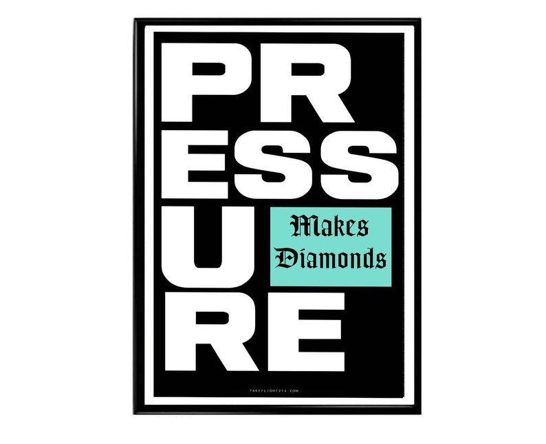 Pressure Makes Diamonds Poster Hypebeast Poster Minimal Art - Etsy