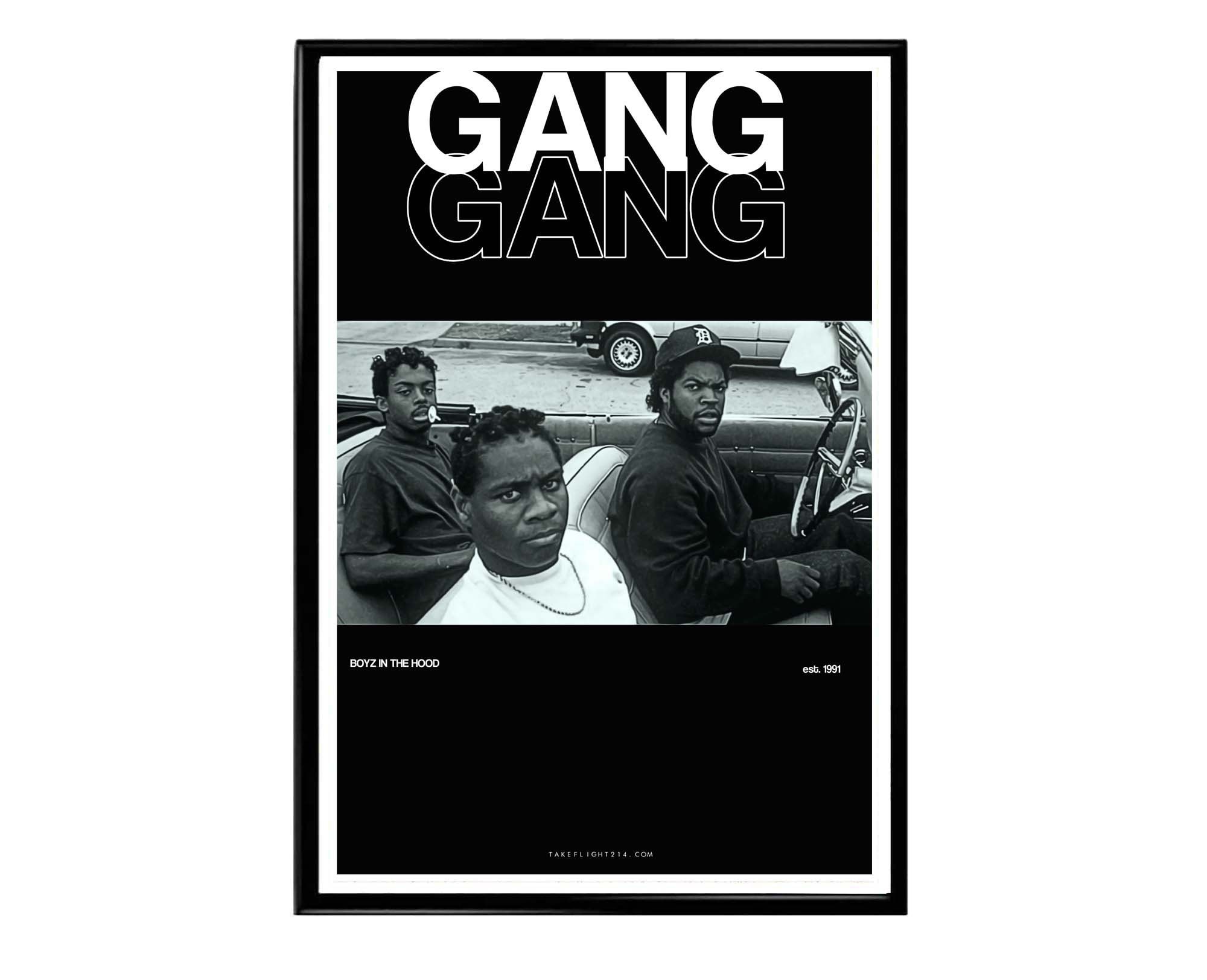 Gang Gang Poster Hood Movie Poster Hypebeast Poster Urban | Etsy